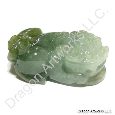 Wealthy Green Jade Pi Xiu Necklace Pendant