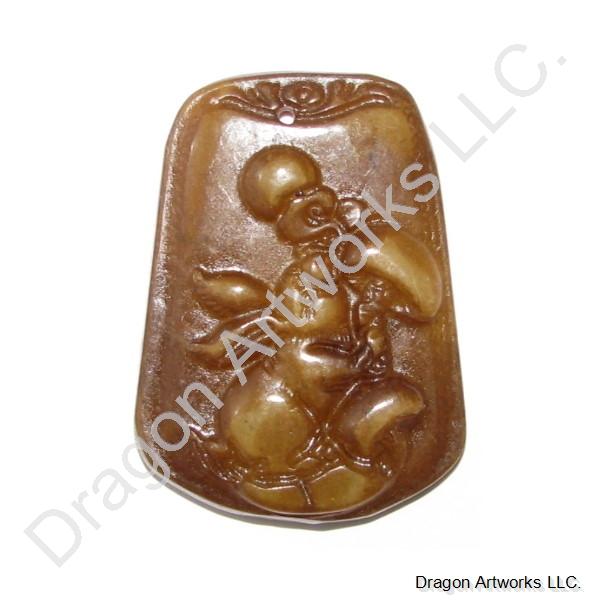 Chinese Zodiac Jade Rabbit Pendant